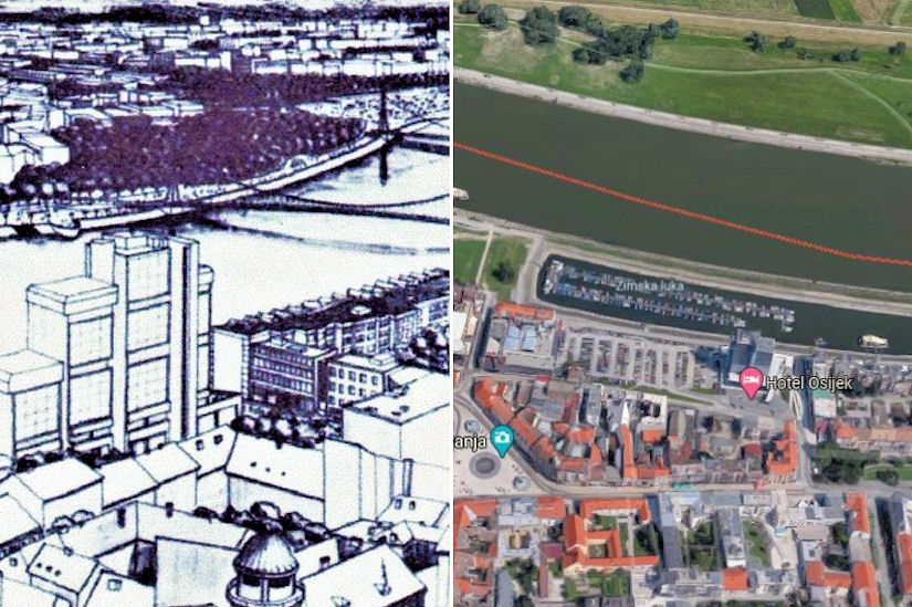 Kako je Osijek trebao izgledati danas? Plan iz '70. veli 250.000 ...