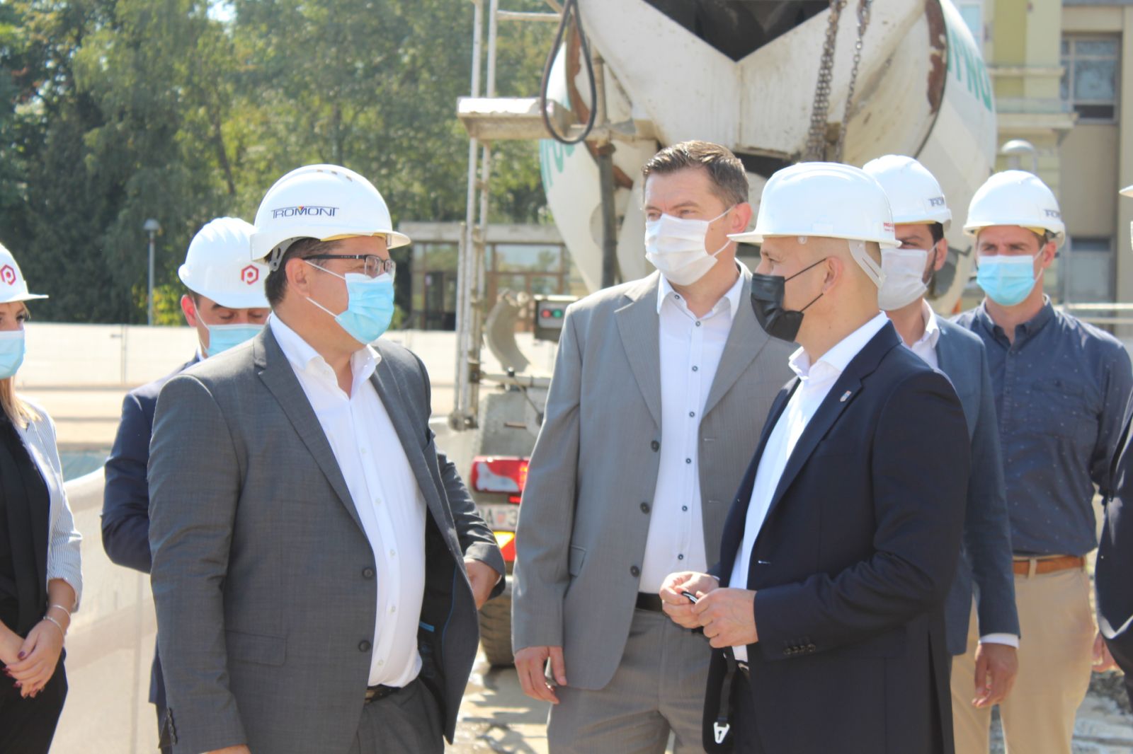 Ministrica Tramišak u ponedjeljak u Osijeku na gradilištu OHBP-a ...