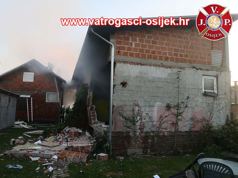 FOTO Eksplozija plinske boce u Josipovcu: Razoren zid kuće! - Osijek Express